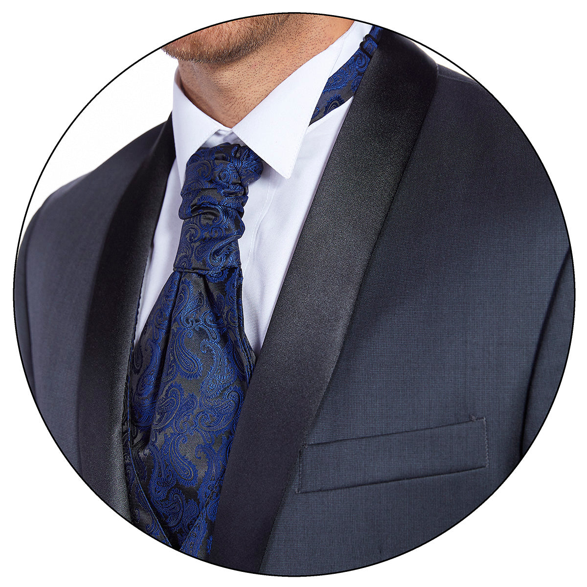 Saco smoking solapa de shawl gris– Moments