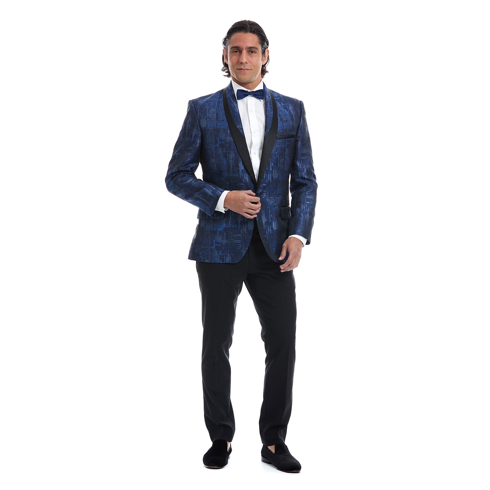 Saco solapa de shawl con corte – Moments